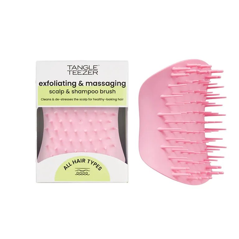 Tangle Teezer Щётка для массажа головы The Scalp Exfoliator and Massager Pretty Pink 1 шт