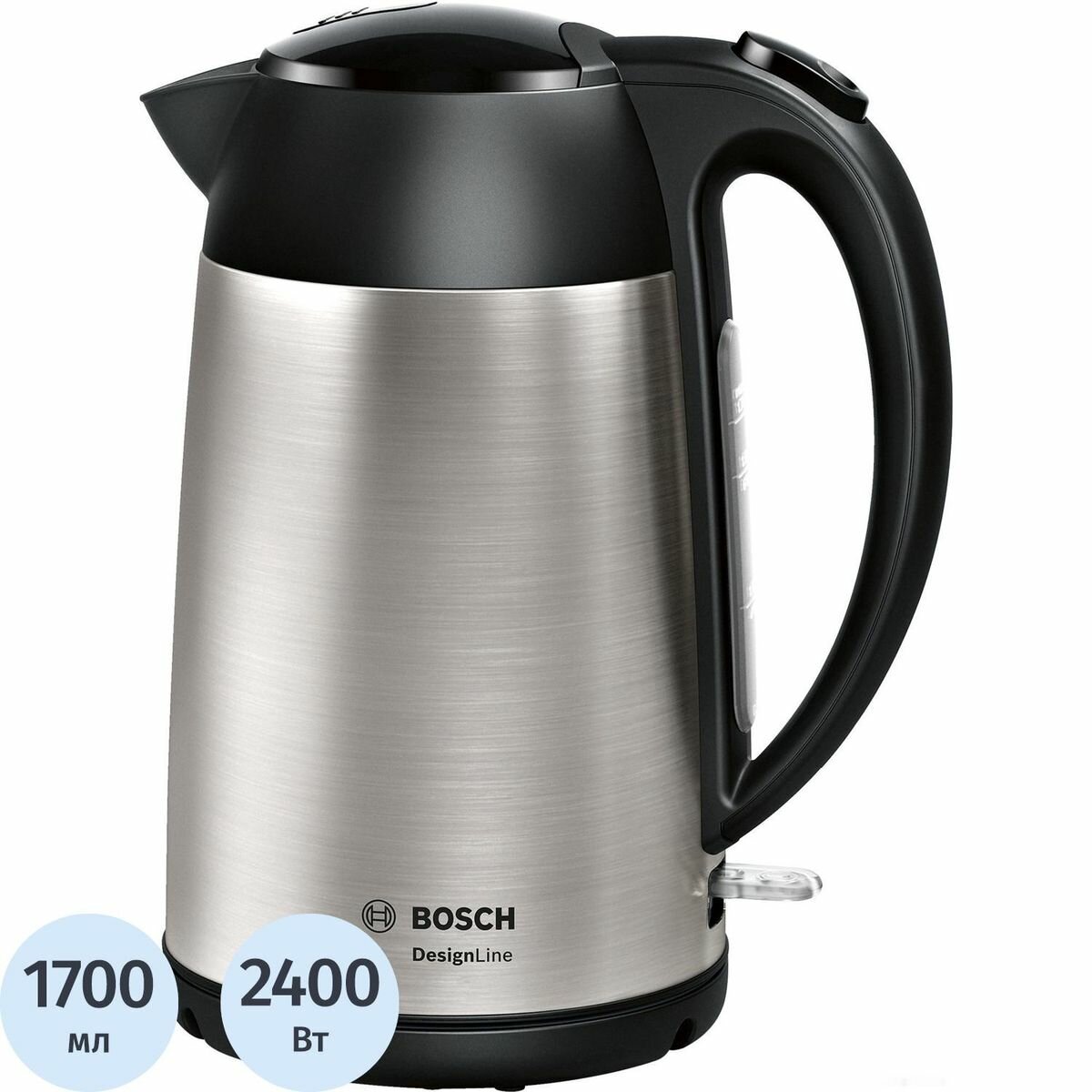 Чайник электрический Bosch TWK 3P420, 2400Вт, серебристый, 2 шт.