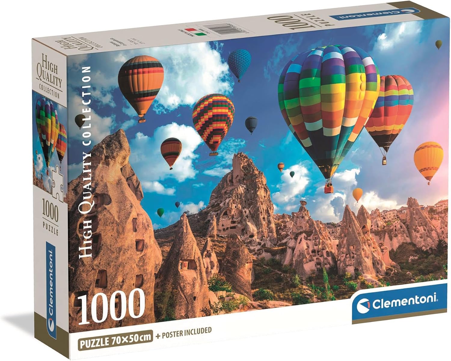 Пазл для взрослых Clementoni 1000 деталей, элементов: Воздушные шары в Каппадокии