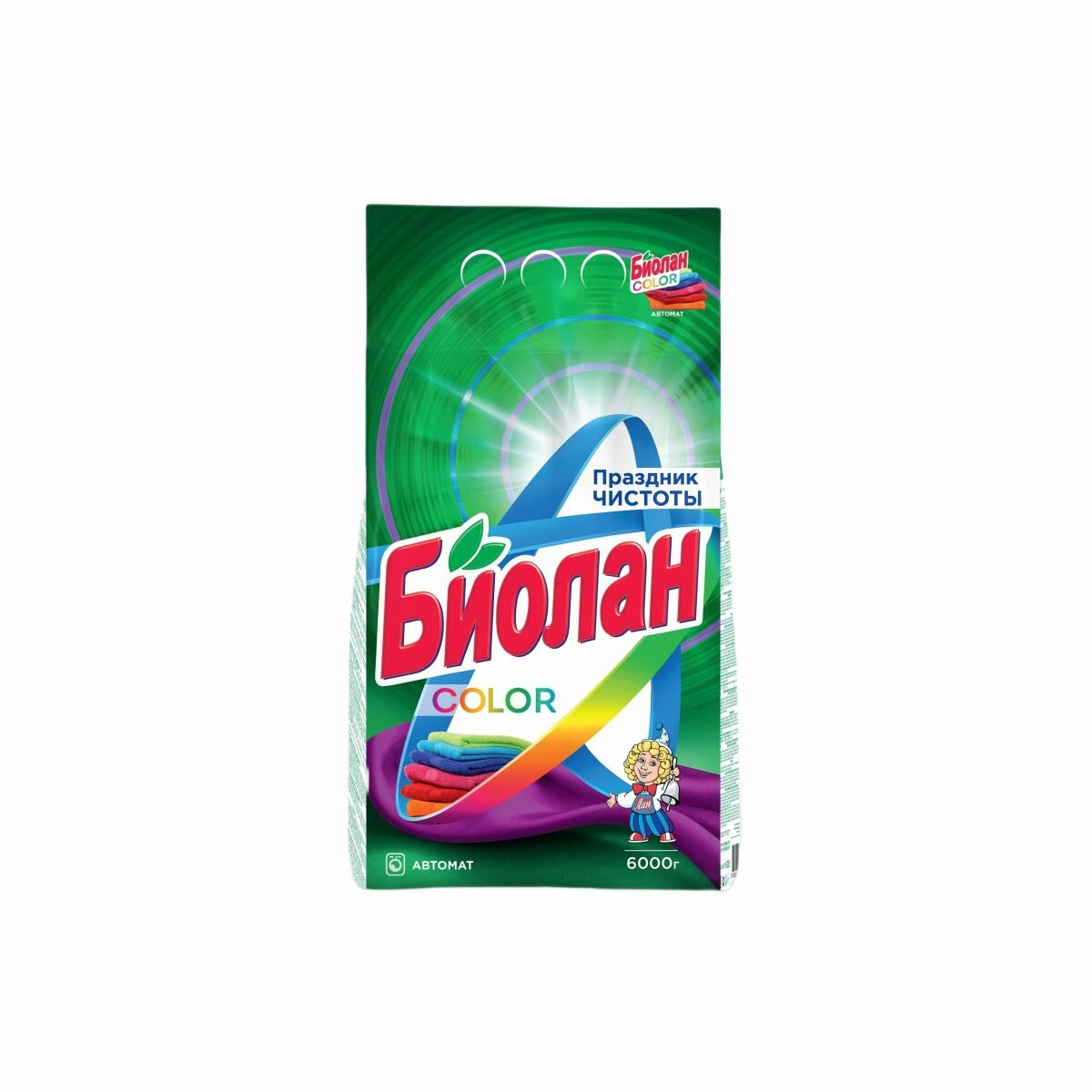 Стиральный порошок-автомат Биолан Color, 6кг (746-4), 2шт.