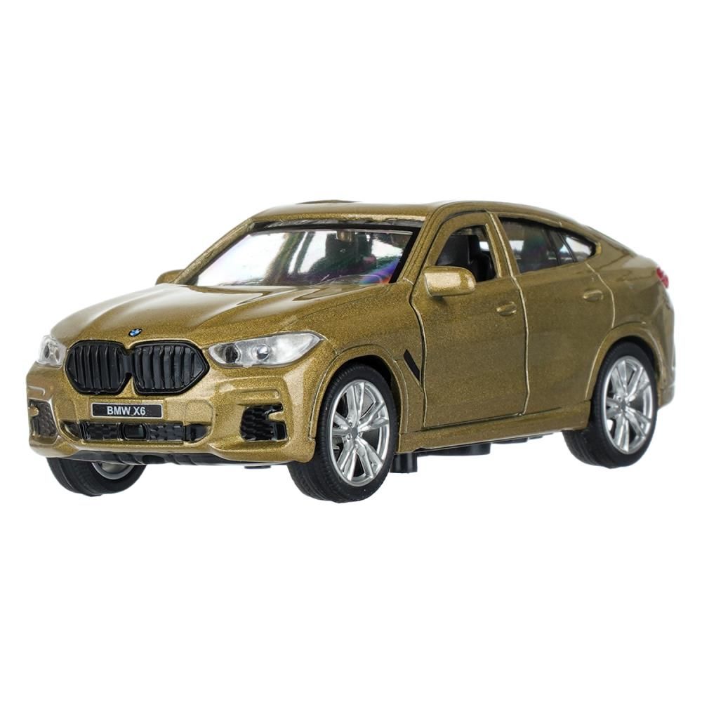 Технопарк инерционная металлическая модель бежевая, BMW X6
