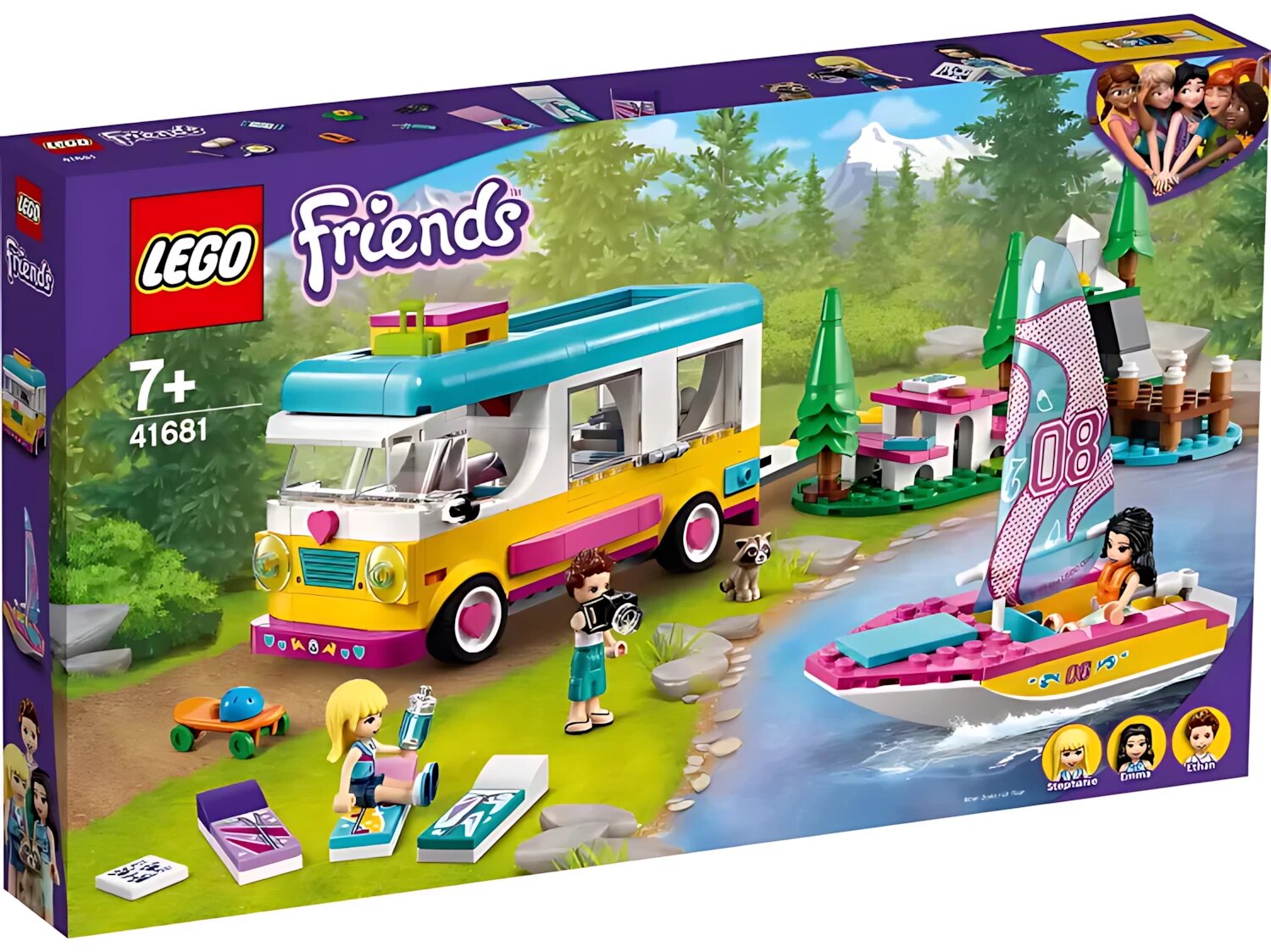 Конструктор LEGO Friends 41681 Лесной дом на колесах и парусная лодка