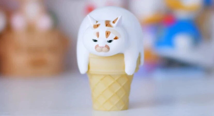 Bilizoo Blu Blu Piggy Series 1st Gen Ice Cream Piggy Blind Box Collectible Figure