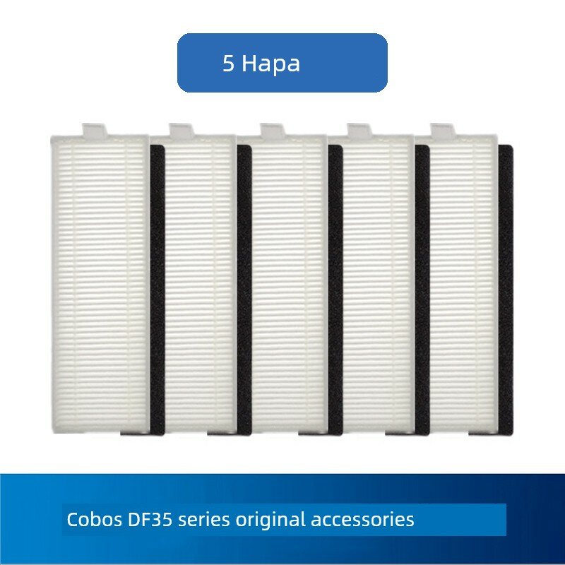 Фильтр HEPA Ecovacs Deebot DF35 5 комплектов с черной хлопковой прокладкой