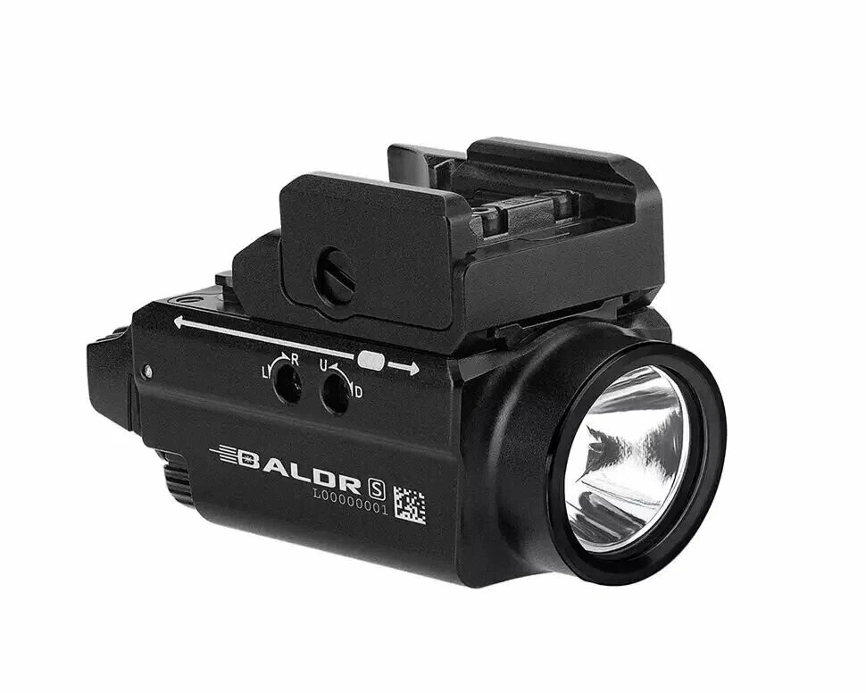 Пистолетный фонарь Olight Baldr S Black, Li-po 380 mAh, 130 метров, 800 люмен