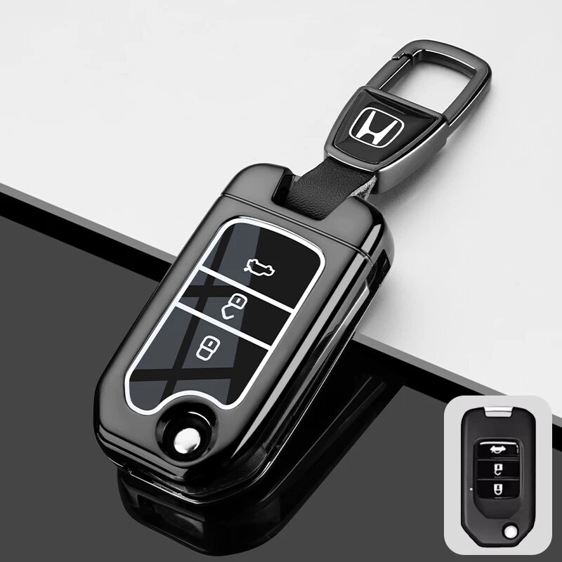 Ключchain с металлической застежкой в гранатовом цвете для Honda I Model