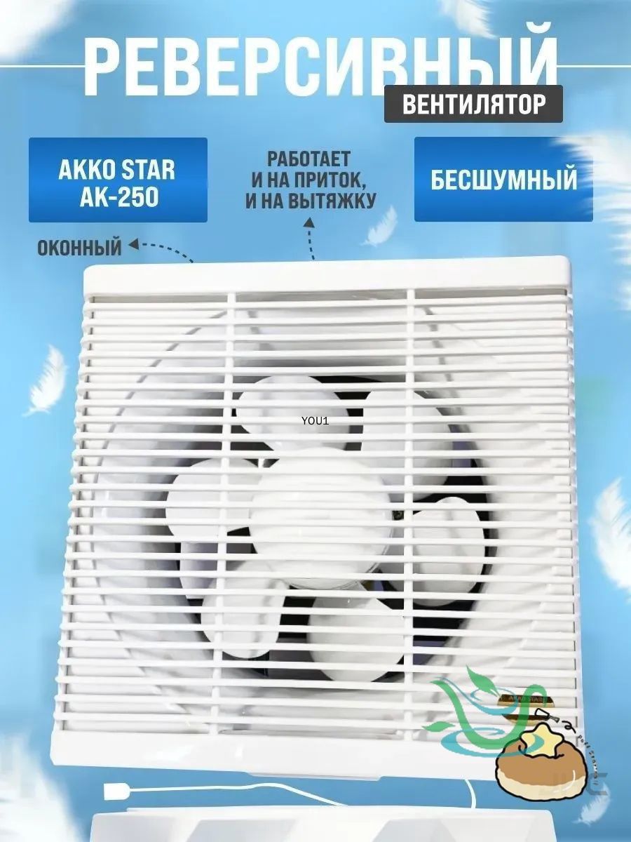 Вентилятор приточно-вытяжной бытовой, Артикул: 5815507289, Мощность, Вт: 38
