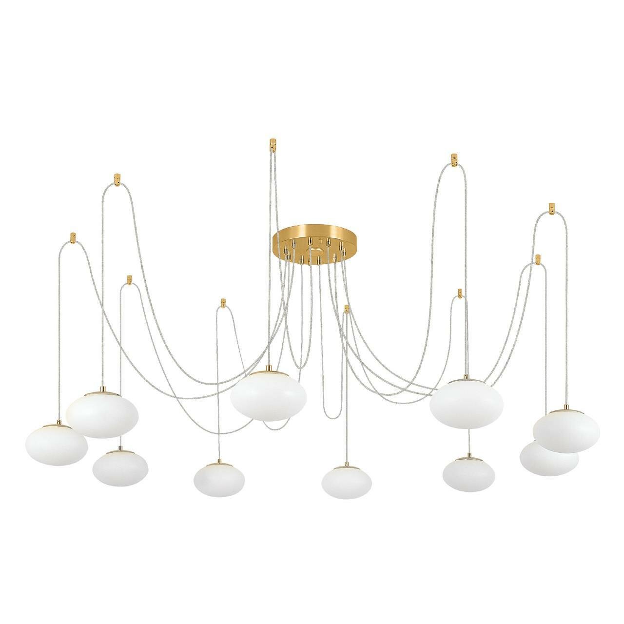Подвесной светильник Citilux Atman smart CL226A093, LED 120 Вт, бронзовый/белый