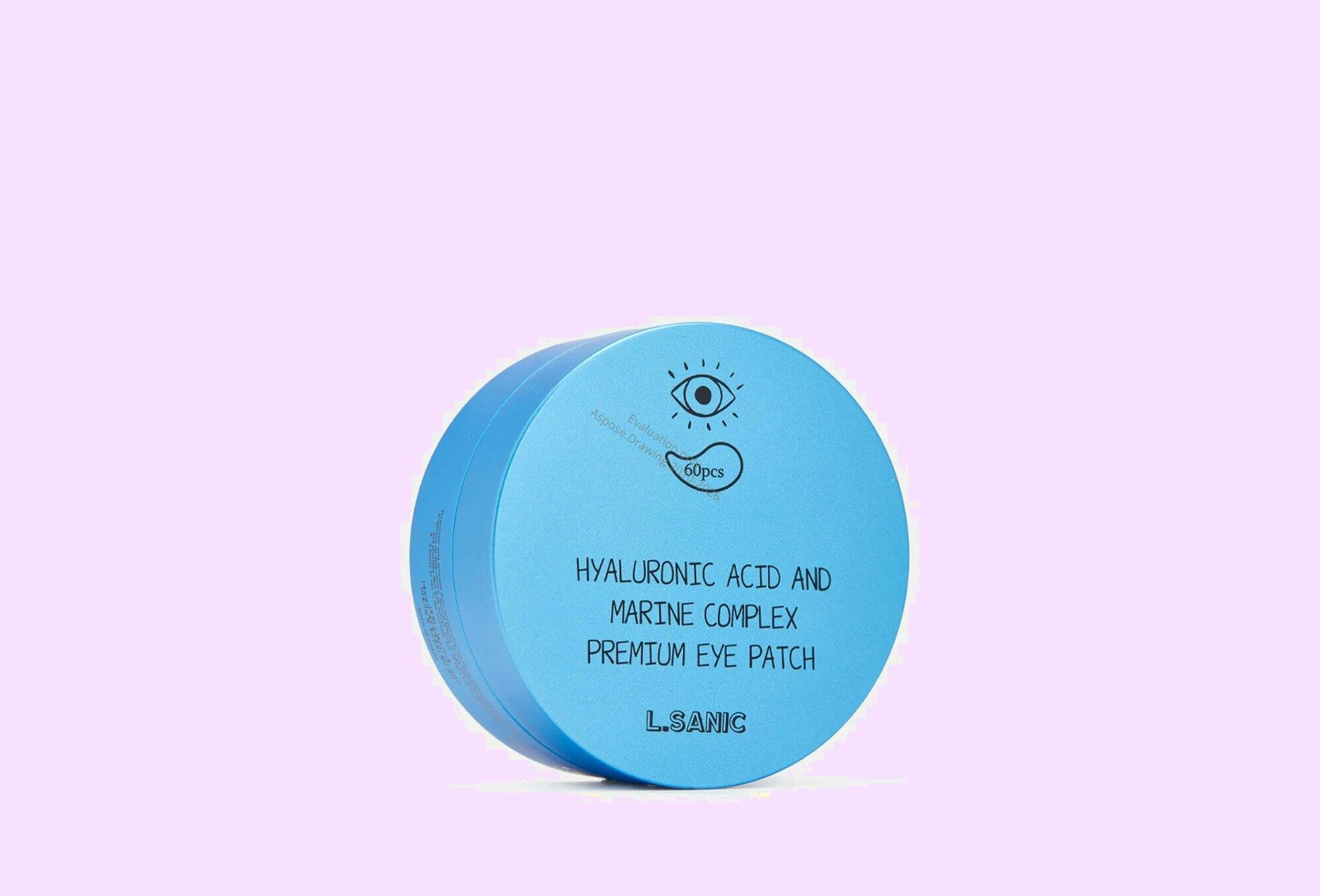 Патчи L.SANIC Premium Eye Patch Hyaluronic Acid, для области глаз, с морской водорослью, 60шт