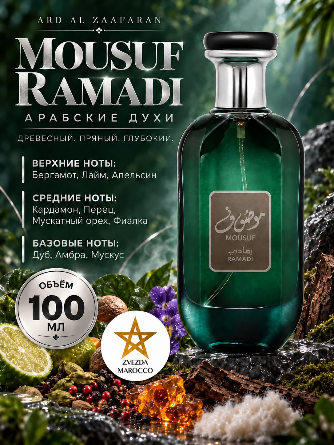 Арабские духи Ard Al Zaafaran Mousuf Ramadi - Мусуф Рамади 100 мл.