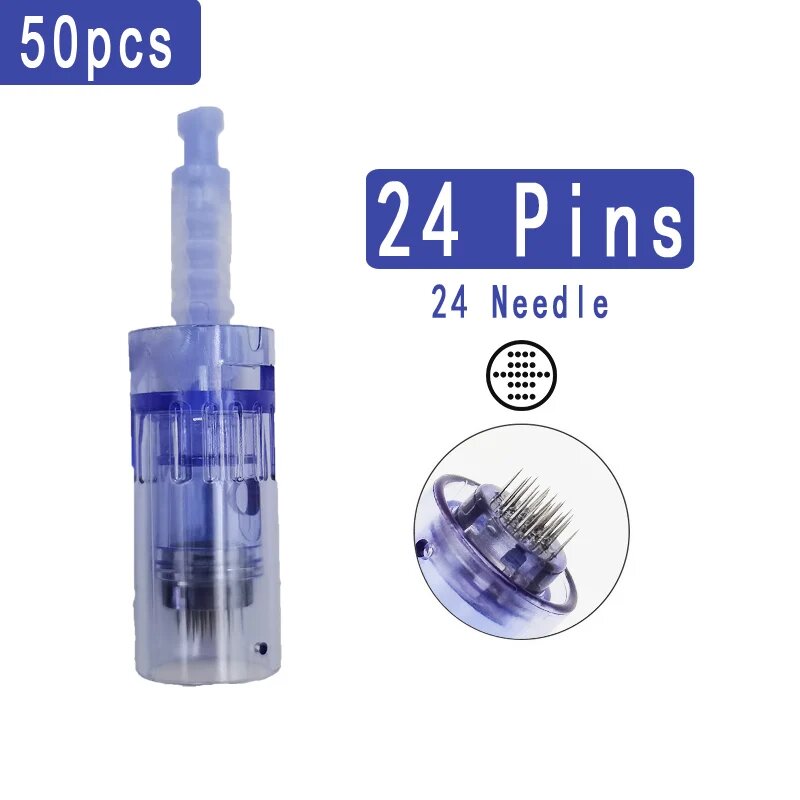 50шт картриджей Dr Pen A6 24pin для дермапене