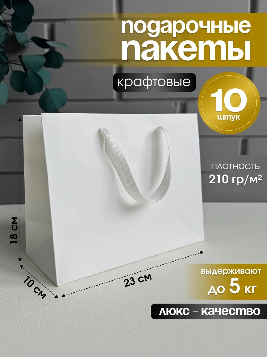 OMG Gift Пакет подарочный горизонтальный 23х18х10 см 10 шт