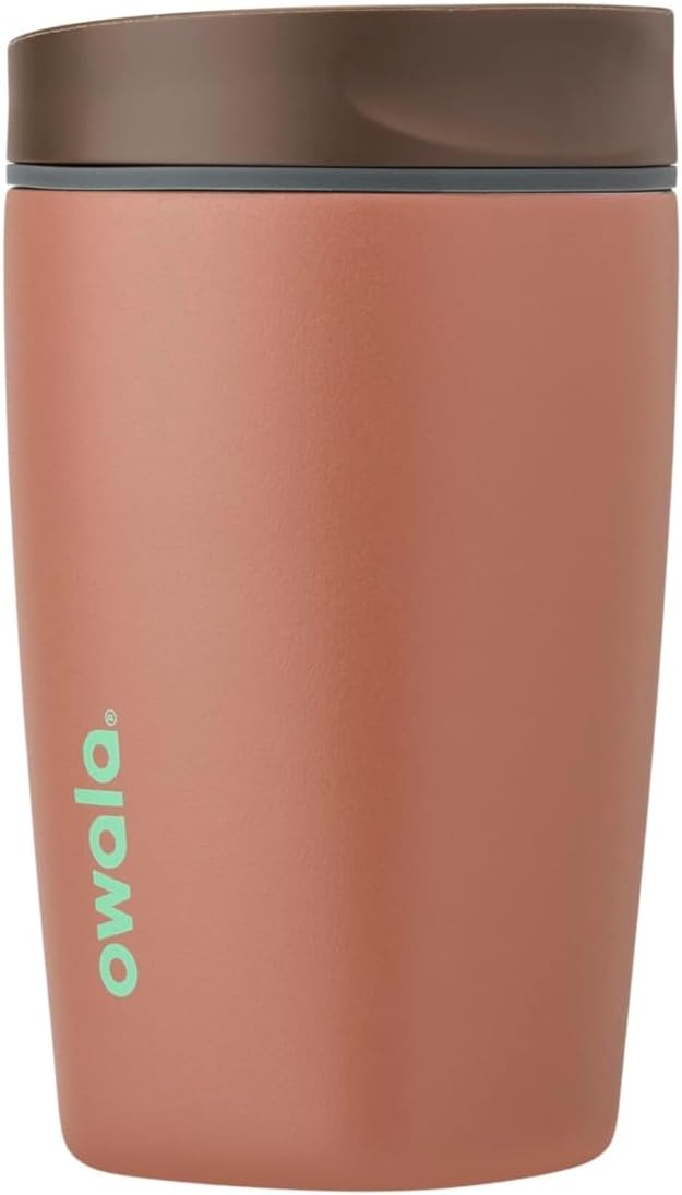 Термокружка Owala SmoothSip Slider из нержавеющей стали 355мл, цвет Cozy Cocoa