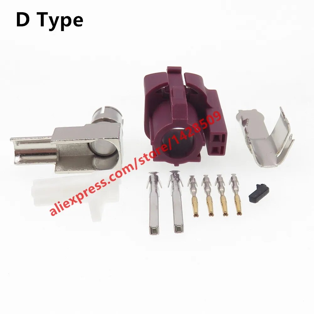 Автомобильный разъем LVDS 6-контактный HDS Fakra Adapter EVO 1 set D type