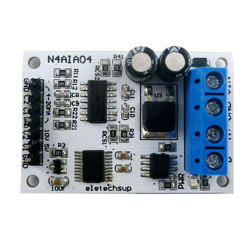 Модуль RS485 Modbus RTU для сбора сигналов напряжения 4-20 мА для ПЛК, преобразователей тока и измерительных приборов.