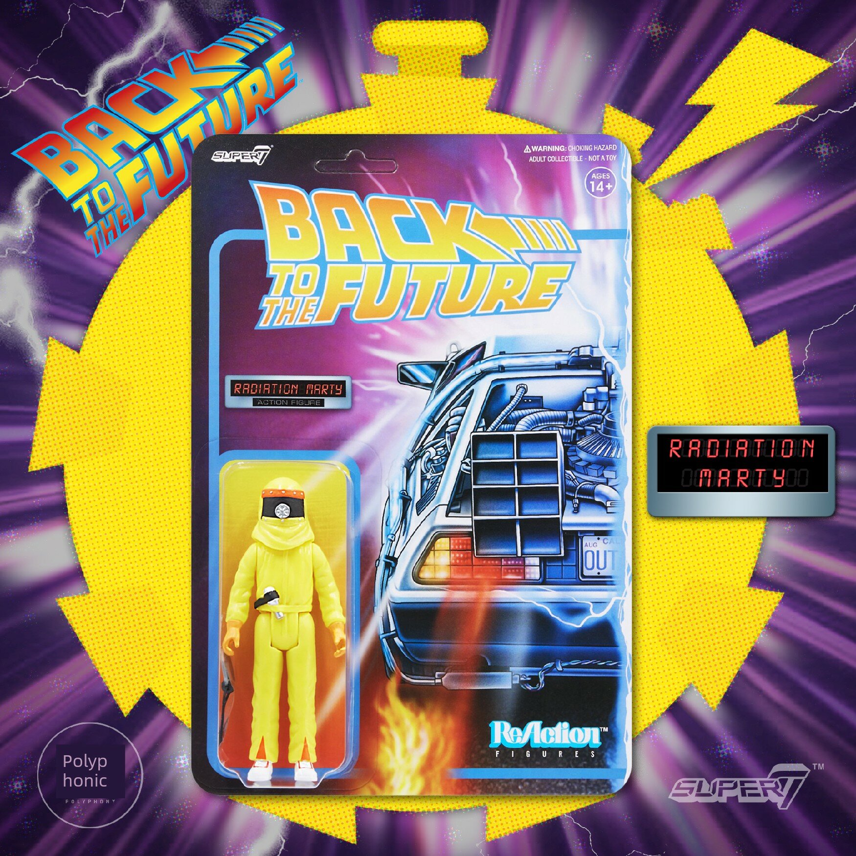 Super7 Back to the Future Series 2 Марти Макфлай в радиационном костюме 3,75 дюйма коллекционная фигурка