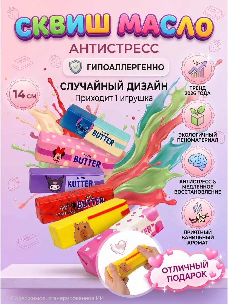 Сквиш масло антистресс butter