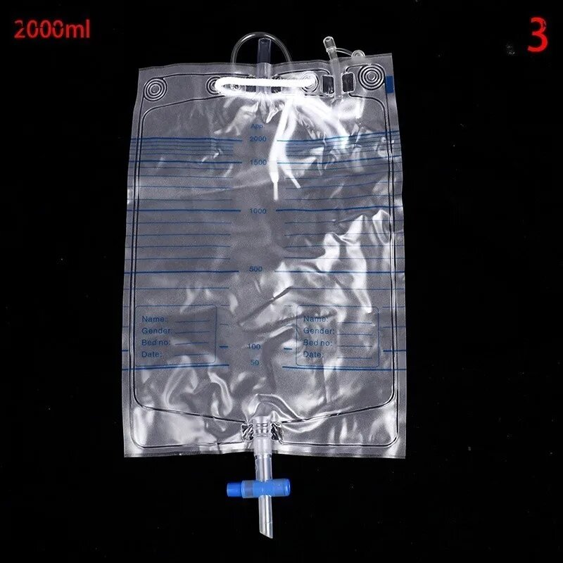 Мешок для сбора мочи QniYdYd 1000/2000 мл 2000ml Cross Valve