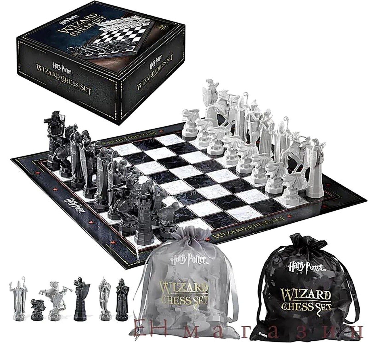 Шахматный набор Гарри Поттер / Harry Potter Wizard Chess Set (47х47см)