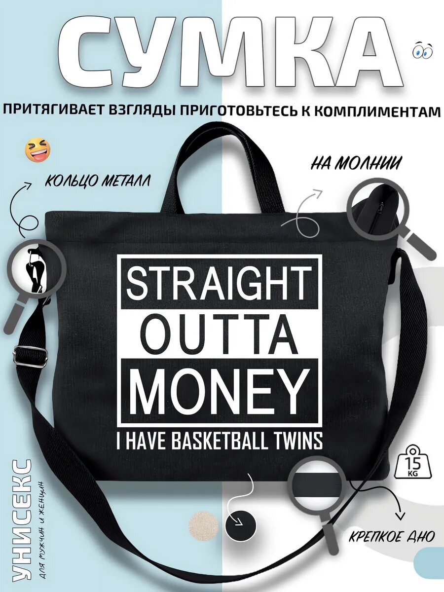 Сумка шоппер  Белый пустой фон