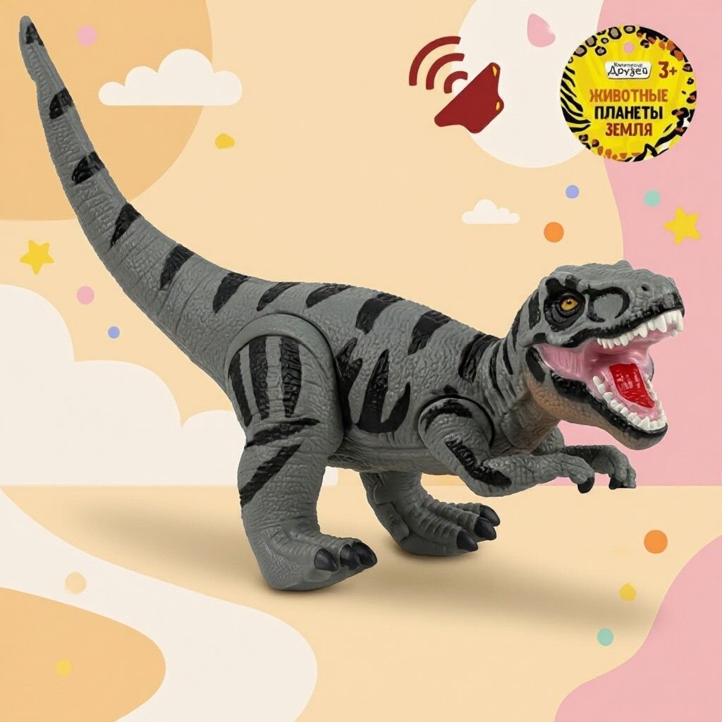 Игрушка Динозавр JB0208315 ТМ "Компания друзей", ПВХ, со звуком