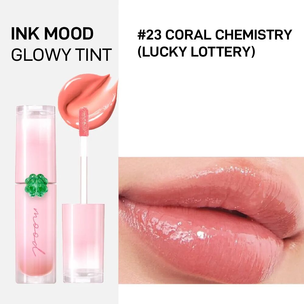 PERIPERA Блеск для губ (23 Coral Chemistry) Ink Mood Glowy Tint, Масло для губ, Корейская косметика
