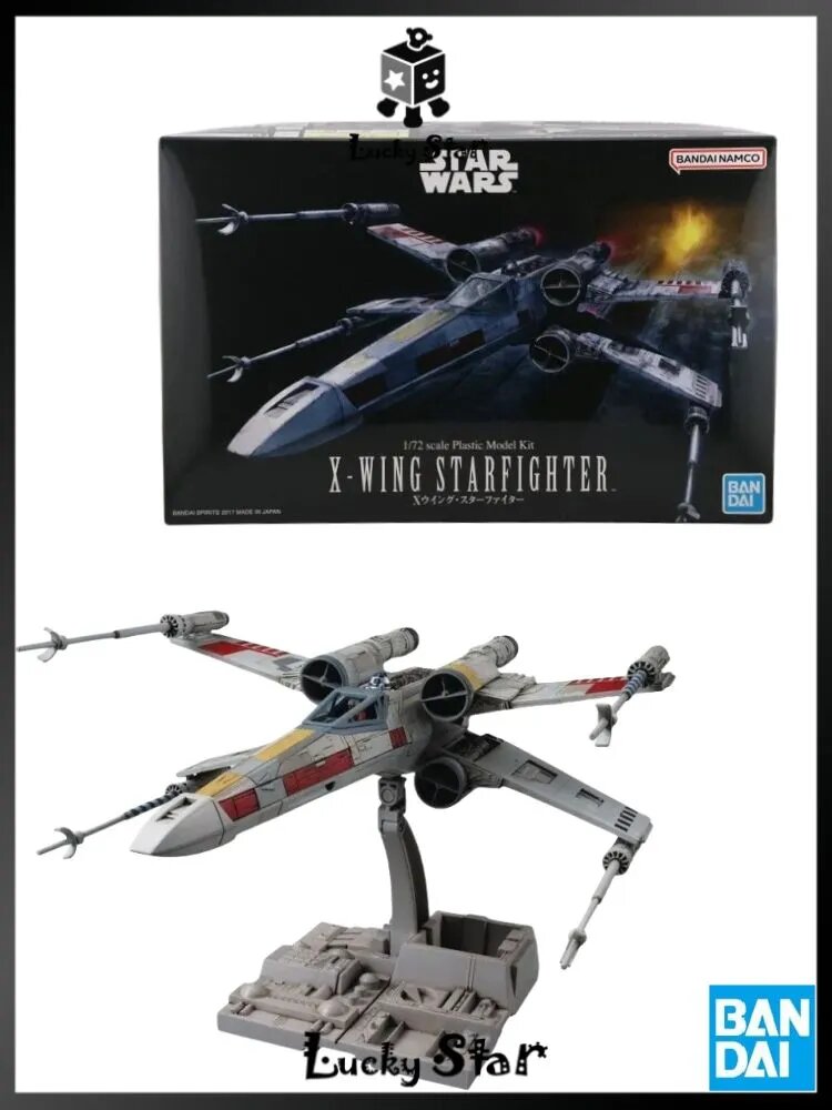 Фигурки, BANDAI Star Wars Звёздные войныI , Собранная модель 1/72 X-Wing Fighter