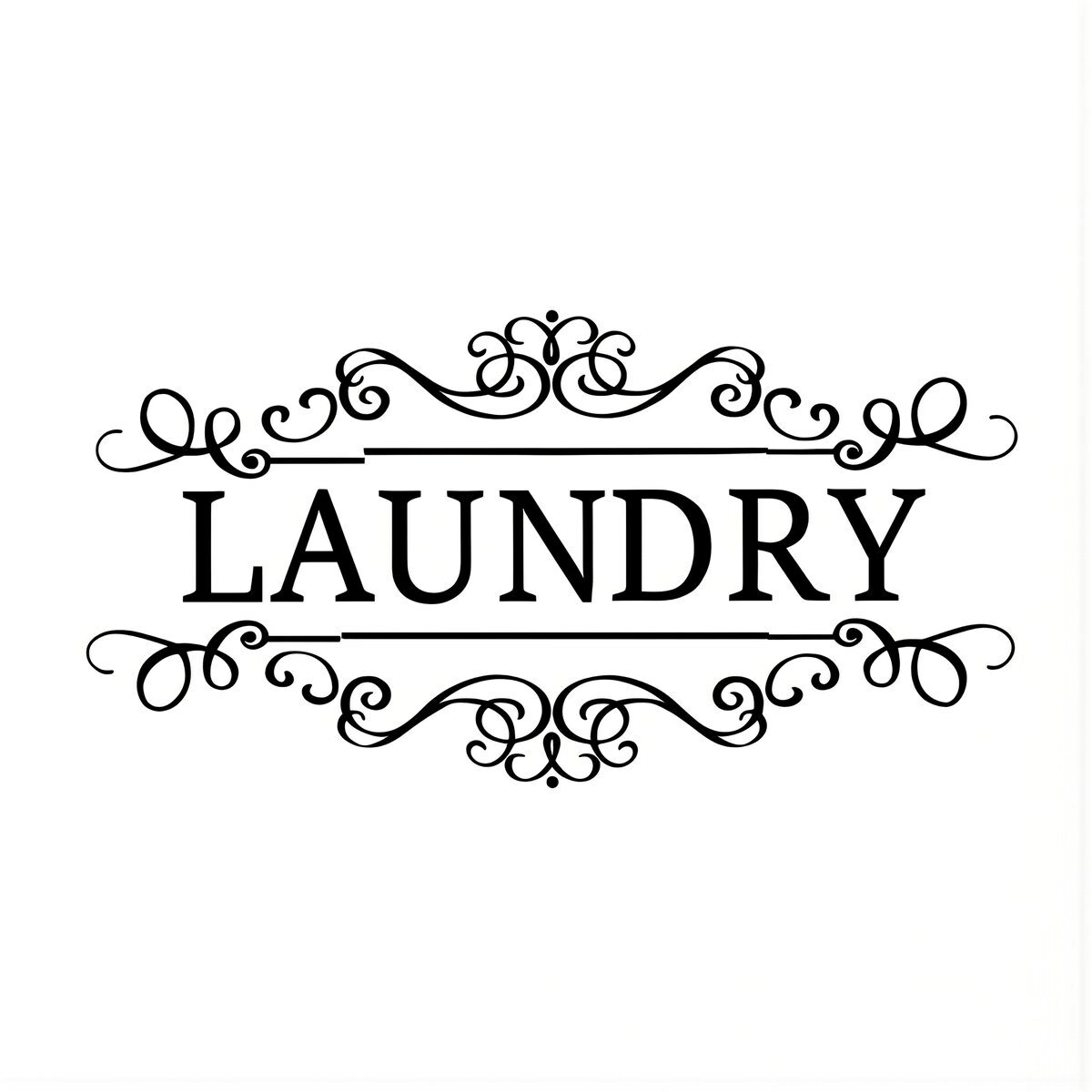 Стикер для дверной панели комплект из трех наклеек Bathroom Laundry Pantry размеры 15 на 30 см декоративный элемент для маркировки помещений интерьер дома, PH2389B LAUNDRY 15x30cm