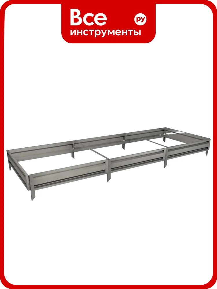Готовая грядка Delta-Park GL 1х3 м, серебристая 30010_GL13Zn