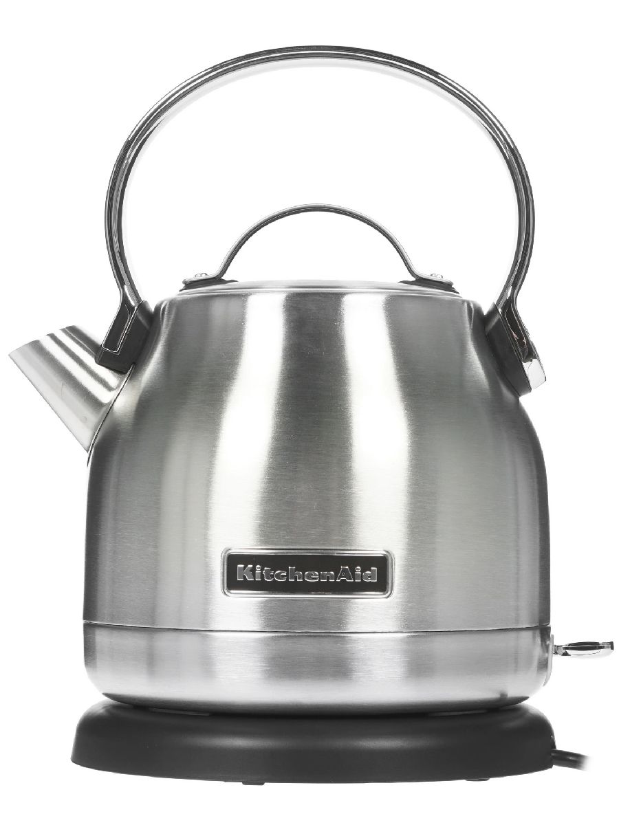 Электрочайник KitchenAid 5KEK1222ESX, 1.25 л, 2200 Вт, металлический корпус, съемный фильтр от накипи, стальной