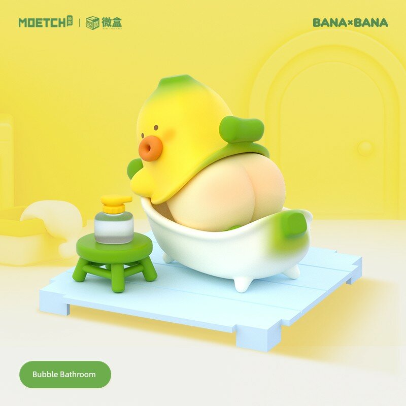 Banabana Баня с Пузырьками Mini Blind Box - Подтверждённый, Нераспечатанный Пакет с Подставкой