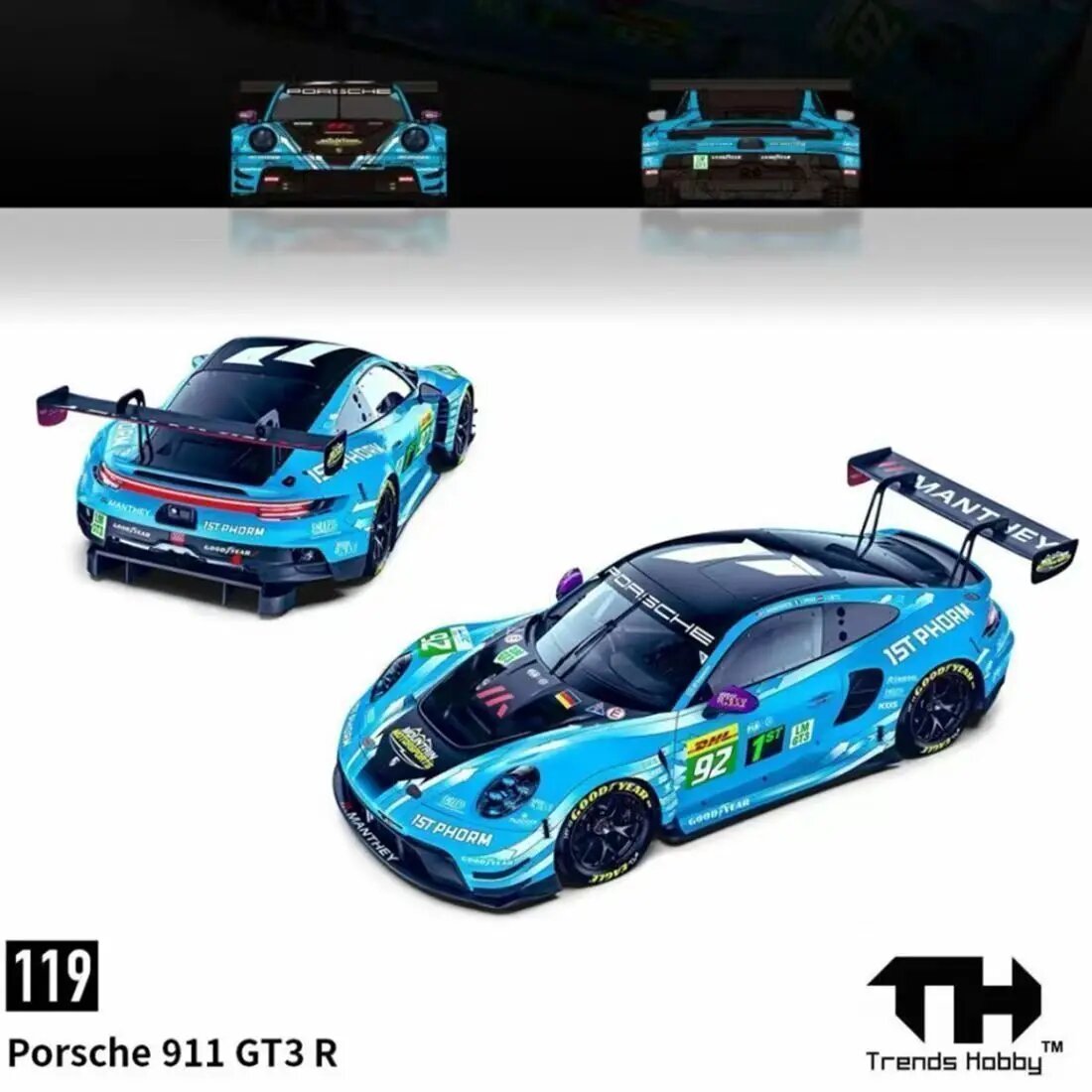 Коллекционная модель TSM MODEL Porsche 911 GT3 R 1:64 TH-119