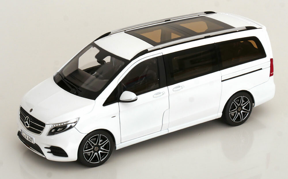 Модель коллекционная NOREV Mercedes v-klasse amg-line 2018 white / мерседес v-класс амг-лайн белый