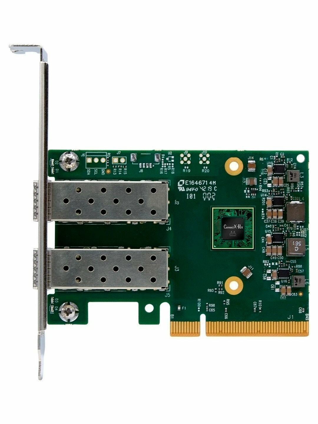 Сетевая карта Mellanox ConnectX-6 Lx EN adapter card, 25 Гбит/с, SFP28x2, PCIe 4.0x8, No Crypto (MCX631102AN-ADAT)