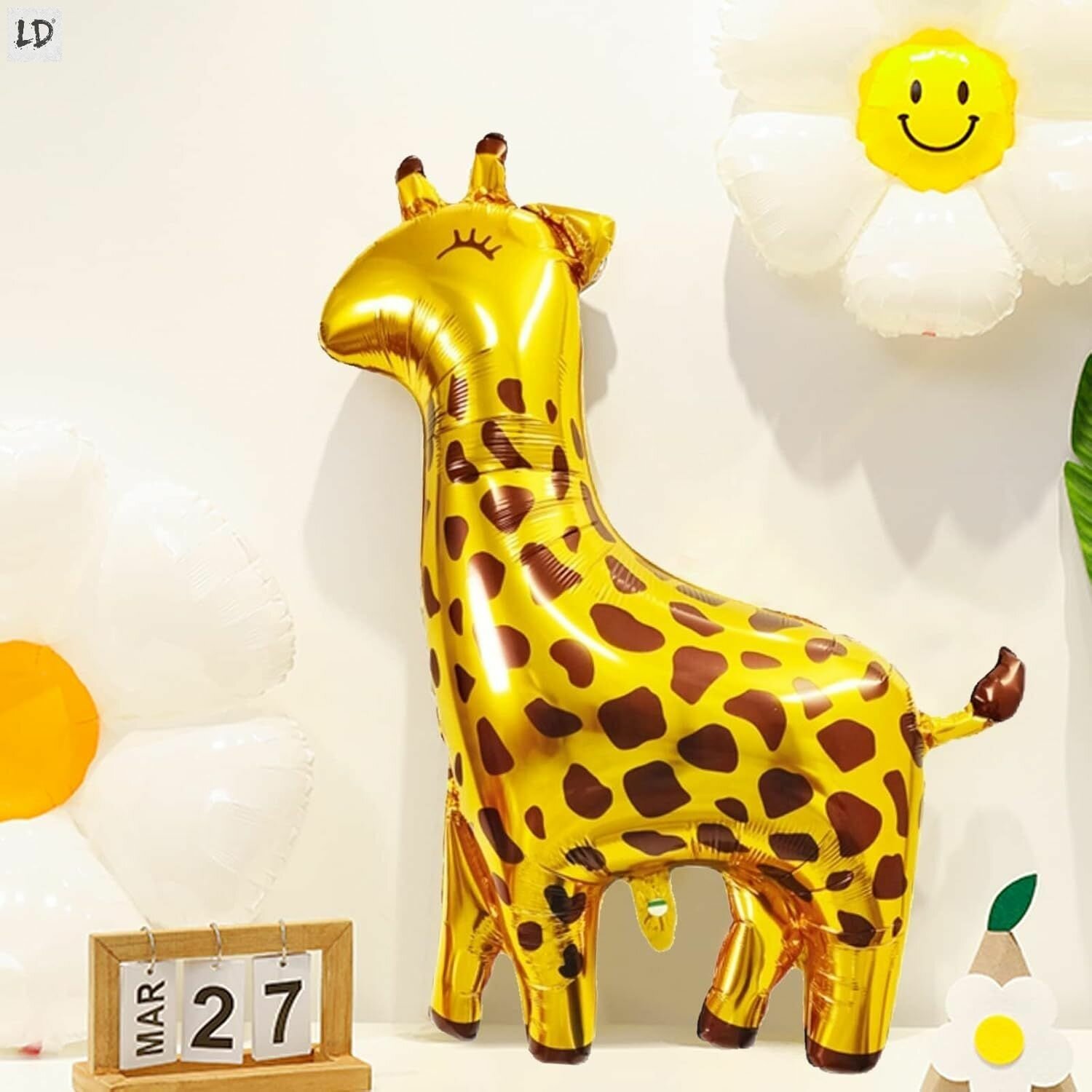 Воздушный шар из фольги с пятнистым Жирафом, 1 шт ,82*63cm