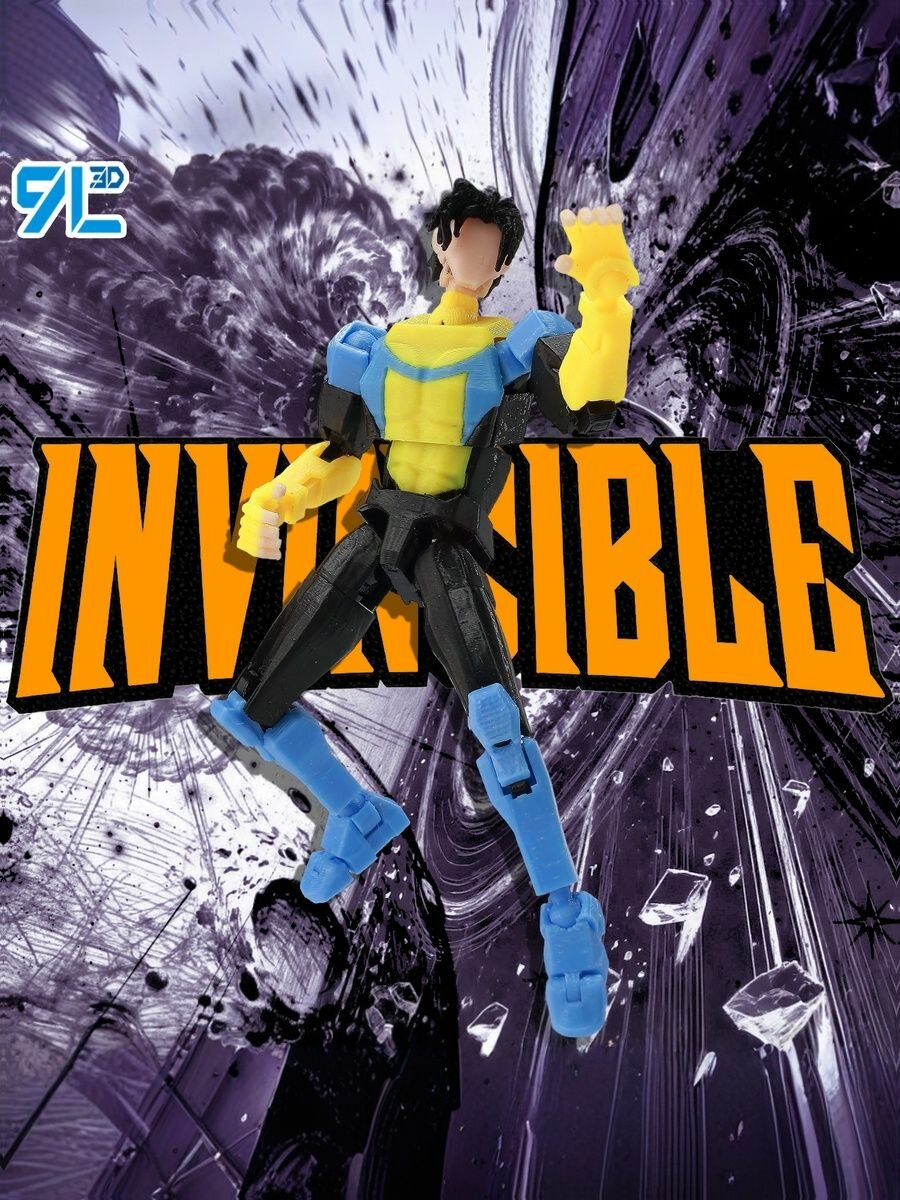 9L3D Фигурка Волчий Марк (Wolf Mark) Непобедимый герой titan 13 Invincible, 3D-печатный подвижный манекен, подарок для фанатов аниме, подарок