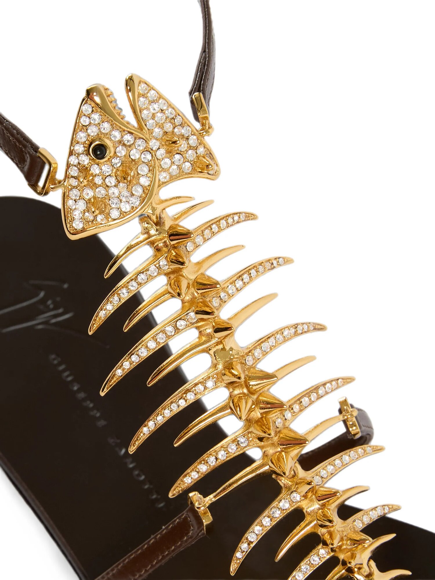Босоножки Giuseppe Zanotti Slim 2.0 flat sandals, размер 42 EU, коричневый — фото 1