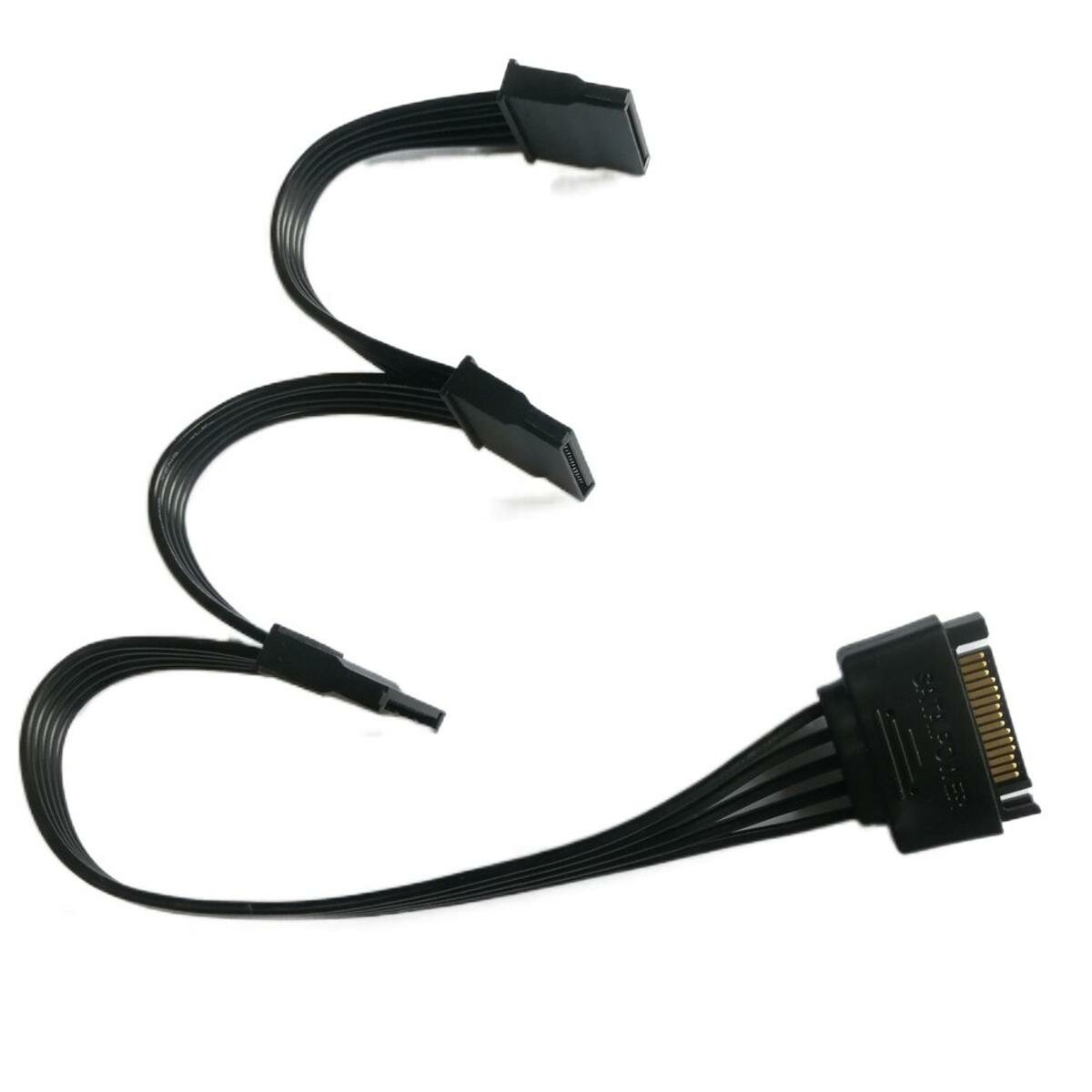 Шт. ПК сервер компьютер жесткий диск 15Pin SATA 1 на 3 папа на мама разветвитель кабель питания 18AWG