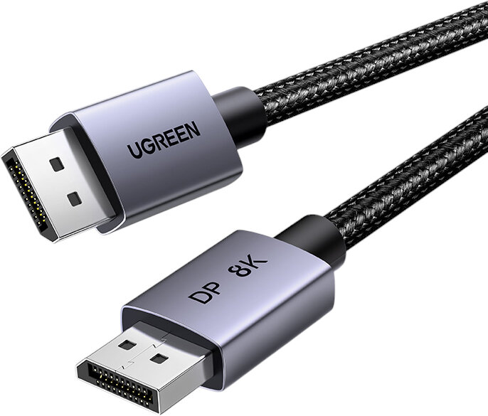 Кабель Ugreen DP120-3 серый — фото 1