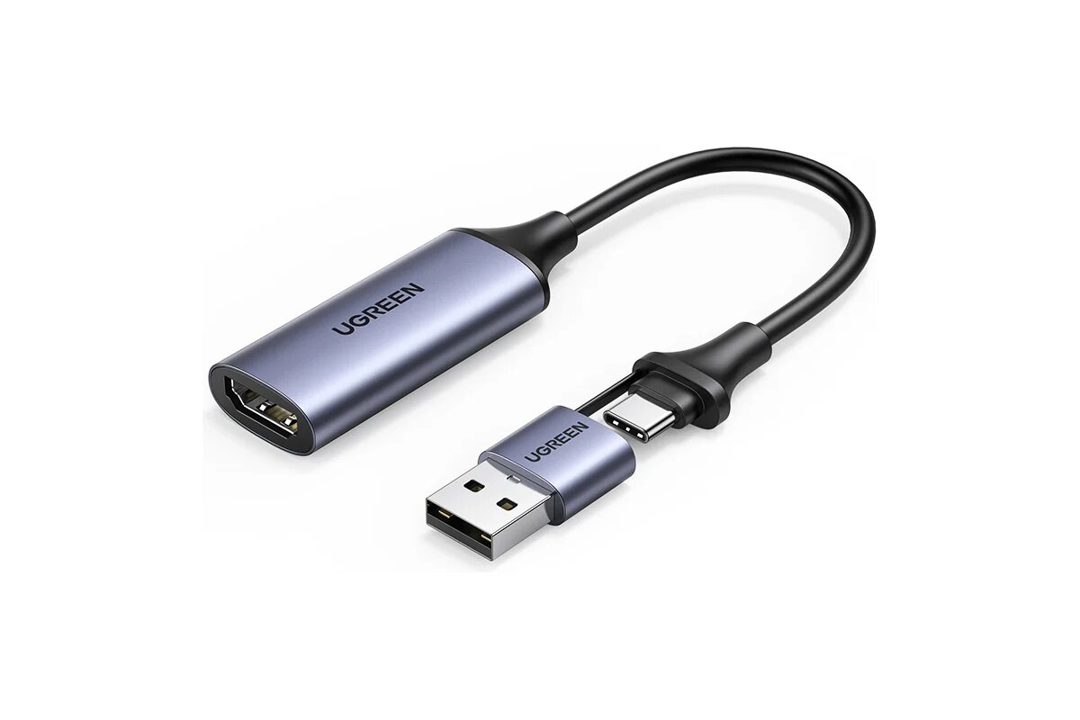 Внешняя карта видеозахвата Ugreen CM489 черный