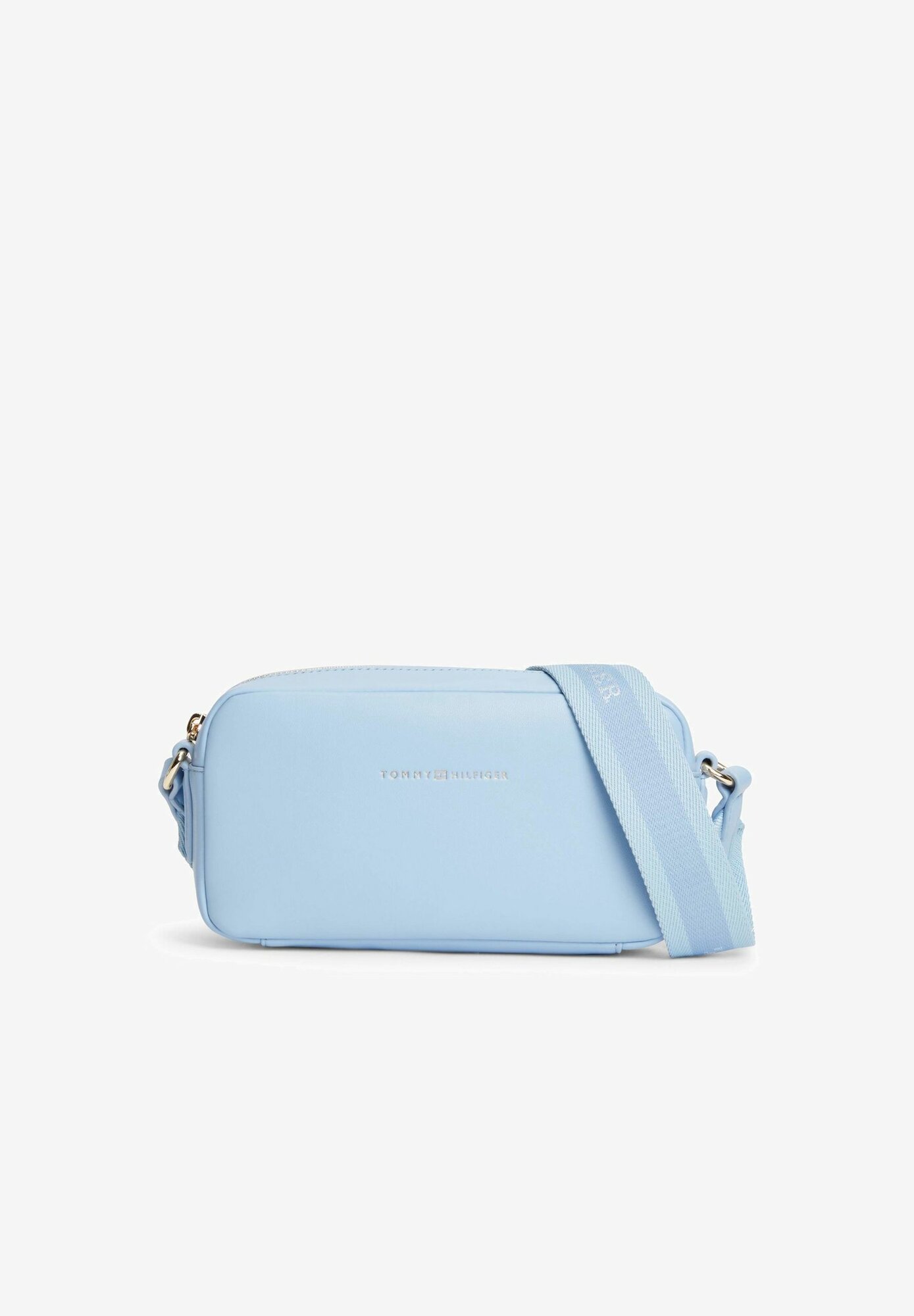 Сумка через плечо Tommy Hilfiger Essential женская, размер 22х5,5х12 см, цвет колодезная вода, AW0AW18370-BDS