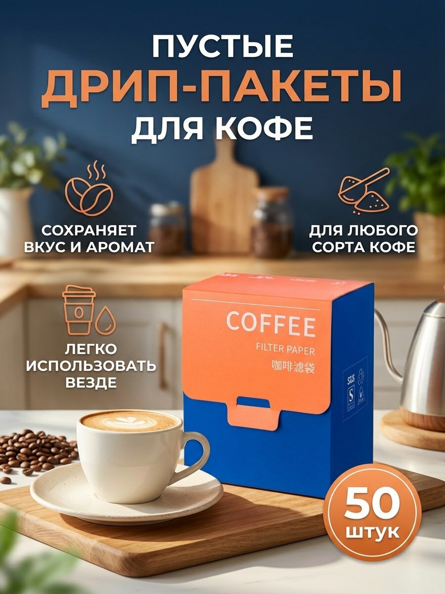 Фильтр для кофе белые №2, 50 шт