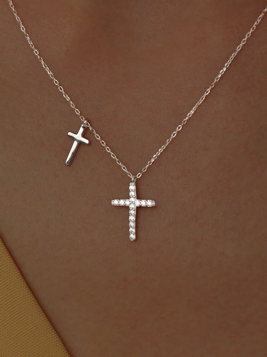 Колье, 925 проба, родирование, фианит