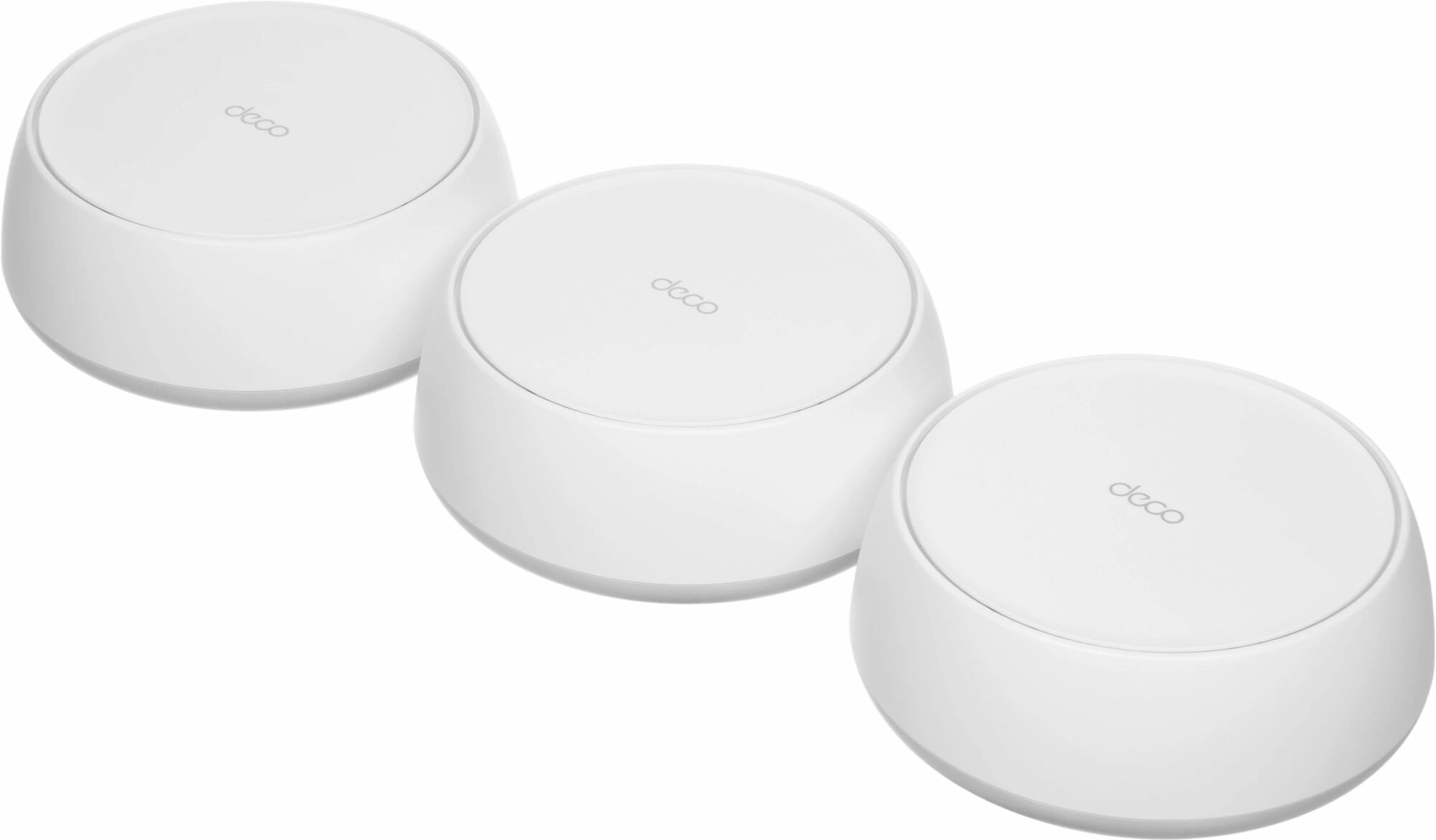 Бесшовный Mesh роутер TP-Link Deco BE25 BE3600 100/1000/2500BASE-T белый упак:3шт, (DECO BE25(3-PACK))