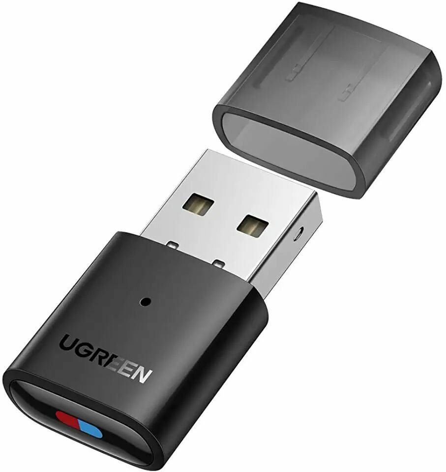 Адаптер-приемник USB Bluetooth 5.0 для PS5, PS4, PS4 Pro, PS3, Switch черный Ugreen