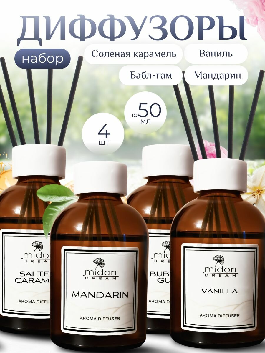 Диффузор для дома с палочками. Ароматический набор.