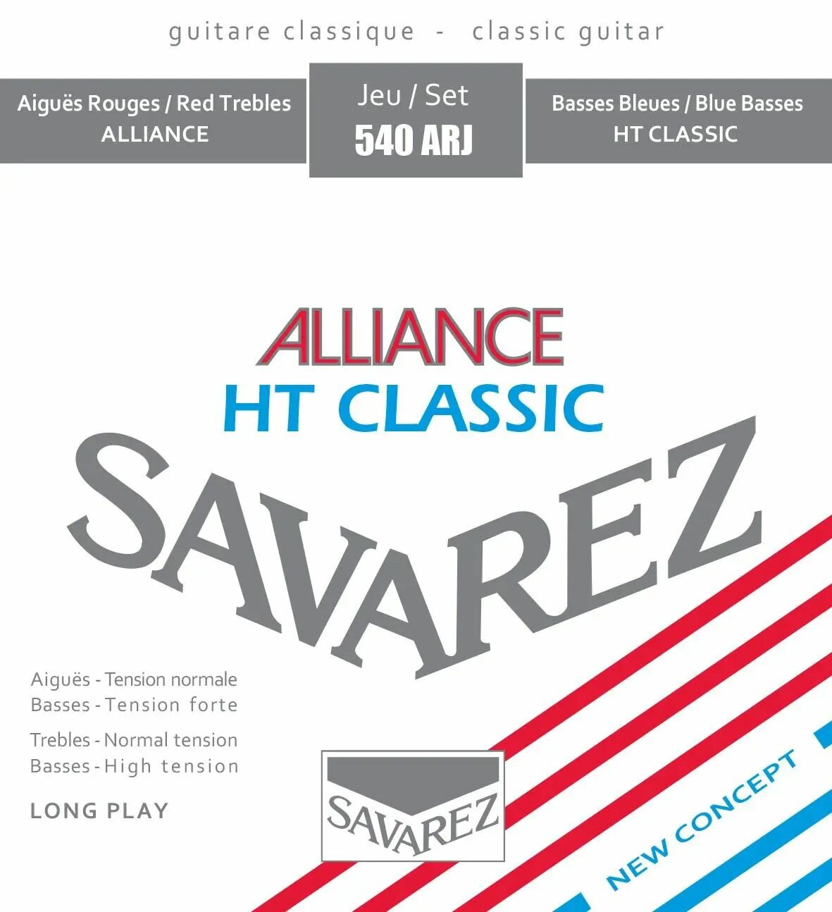 Струны для классической гитары Savarez 540ARJ 24-44 Alliance HT Classic Mixed Tension, Savarez (Саварез)