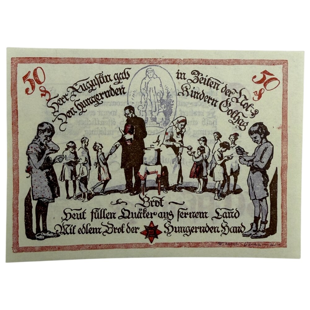 Германия (Веймарская республика) Гота 50 пфеннигов 1921 г. (№3, Augustin) (Серийный номер)