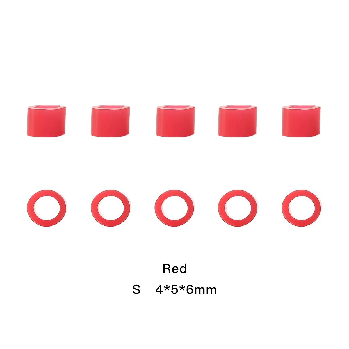 NIGF Стоматологические кольца с цветовой кодировкой 100pc Small Red
