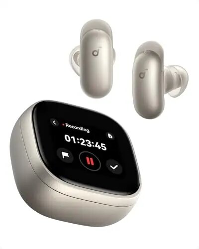 Soundcore Anker Liberty 5 Pro Max беспроводные наушники Белый, Titanium Gold